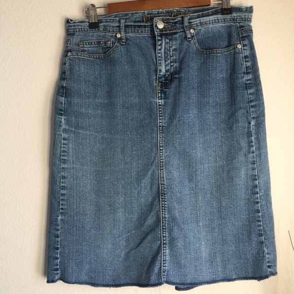 Drama Gold | Skirts | Vintage Denim Riding Skirt With Kick Pleat A Line ...